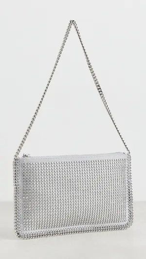 Stella McCartney Falabella Crystal Shoulder Bag - Silver