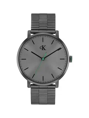 Calvin Klein Calvin Klein Slim Case Link Bracelet Watch Grey