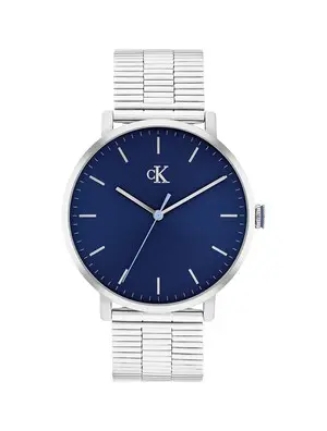 Calvin Klein Slim Case Link Bracelet Watch - Silver