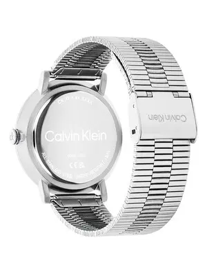 Calvin Klein Slim Case Link Bracelet Watch - Silver
