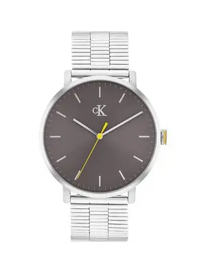 Calvin Klein Slim Case Link Bracelet Watch - Silver