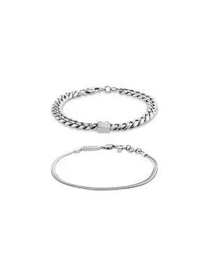 Calvin Klein Contoured Link Bracelet Set