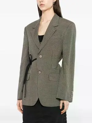 Balenciaga Check Wrap Blazer