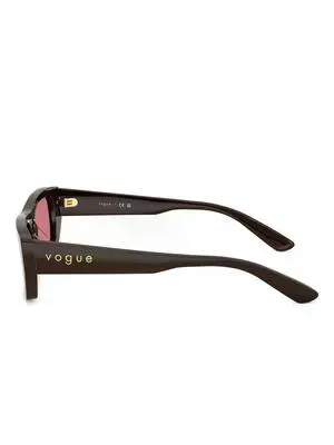 VOGUE EYEWEAR Rectangle-frame Sunglasses - Brown