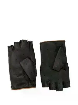 Canali Perforated Leather Gloves