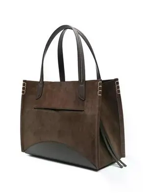 JW Anderson Stitch-detail Tote Bag - Brown