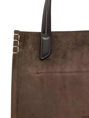 JW Anderson Stitch-detail Tote Bag - Brown