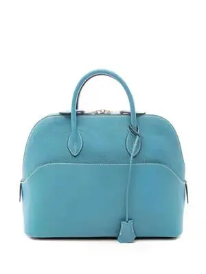 Hermès Bolide 1923 Leather Tote - Blue