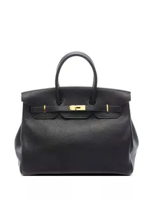 Hermès 2004 Birkin 35 Leather Handbag - Black