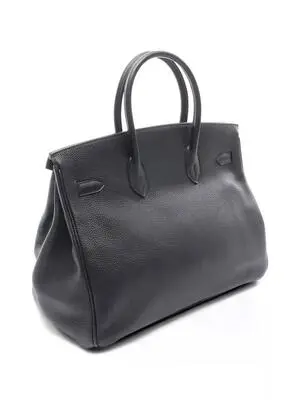 Hermès 2004 Birkin 35 Leather Handbag - Black