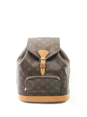LOUIS VUITTON 1997 Montsouris Mm Monogram Backpack - Brown