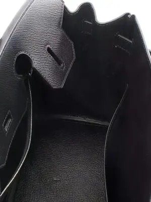 Hermès 2007 30 Birkin Textured Tote - Black