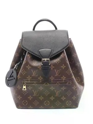 LOUIS VUITTON 2010s Montsouris Monogram Backpack - Brown