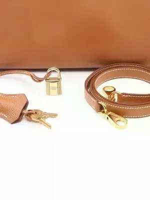 Hermès 1995 32 Kelly Top-handle Leather Tote - Neutrals