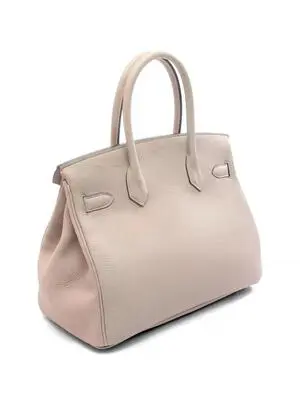 Hermès 2018 Grained Leather Tote Bag - Neutrals