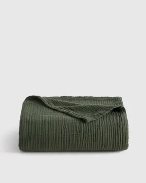 Quince Organic Jersey Duvet Cover Set Pine