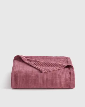 Quince Organic Jersey Duvet Cover Set Plum
