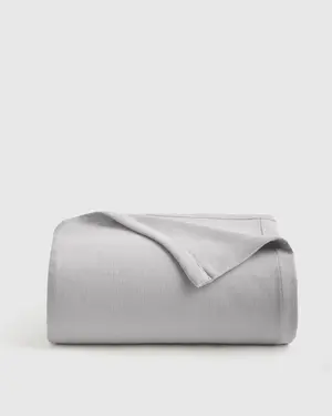 Quince Organic Jersey Duvet Cover Set Silver