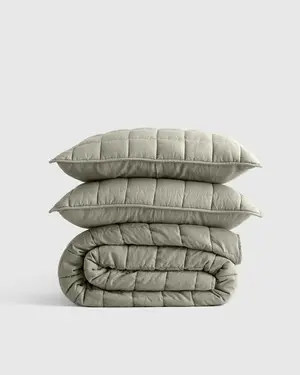 Quince Organic Jersey Duvet Cover Set Willowleaf