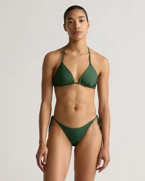 Quince Italian Triangle Bikini Top - Palm