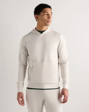 Quince Performance Hoodie Pullover - Solid Chalk
