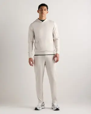 Quince Performance Hoodie Pullover - Solid Chalk