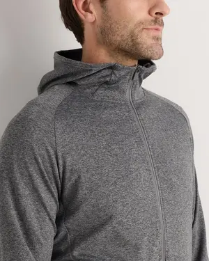 Quince Performance Zip Hoodie - Heather Grey