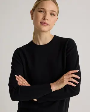 Quince The Classic Cashmere Crew - Black