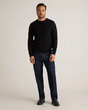 Quince The Classic Cashmere Crew - Black