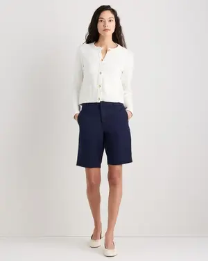 Quince Organic Stretch Cotton Chino Bermuda Shorts