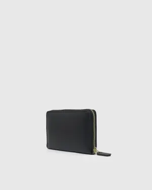 Quince Italian Pebbled Leather Continental Wallet - Black