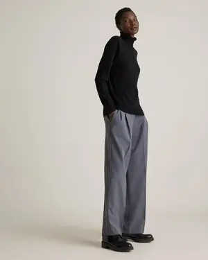 Quince Cashmere Turtleneck Sweater - Black