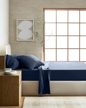 Quince Linen Duvet Deluxe Bundle - Navy