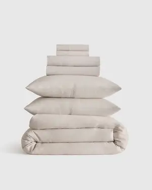 Quince Linen Duvet Deluxe Bundle Sand