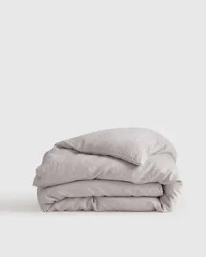 Quince European Linen Duvet Cover Light Grey