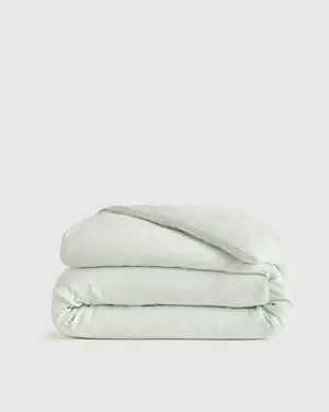 Quince European Linen Duvet Cover - Mint