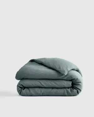 Quince European Linen Duvet Cover - Ocean