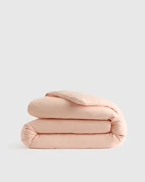 Quince European Linen Duvet Cover - Peach