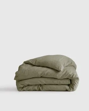 Quince European Linen Duvet Cover Willowleaf