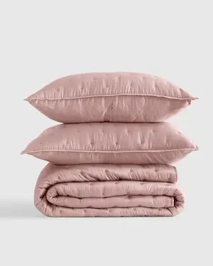 Quince Bamboo Dream Quilt Set Fig