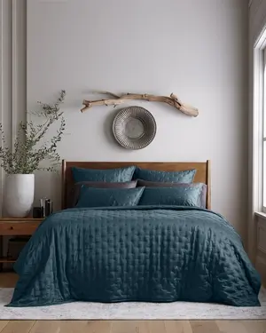 Quince Bamboo Dream Quilt Set - Nightfall