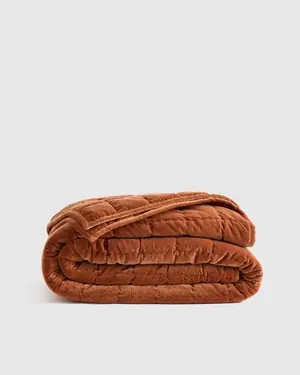 Quince European Linen Quilt Terracotta