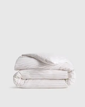 Quince European Linen Quilt White/toffee