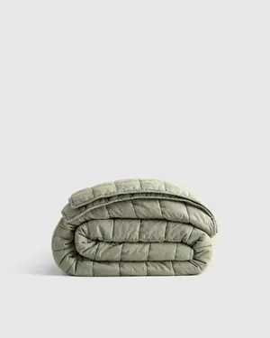 Quince European Linen Quilt Willowleaf