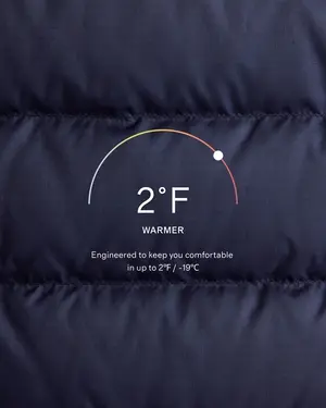 Quince Lightweight Packable Down Puffer Hooded Jacket - Navy