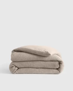 Quince European Linen Box Quilt, Size Full/queen Dove