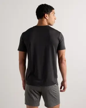 Quince Super Soft Performance T-shirt - Heather Black