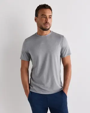 Quince Super Soft Performance T-shirt - Heather Grey
