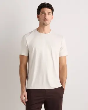 Quince Super Soft Performance T-shirt - Solid Chalk