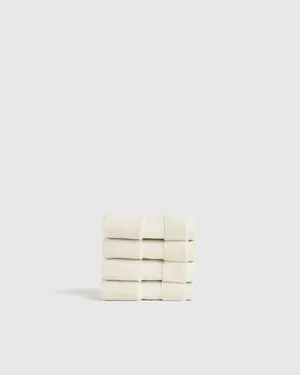 Quince Turkish Ultra Plush Washcloth Ivory